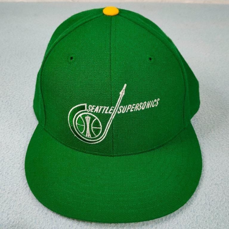 Seattle Supersonics Mitchell & Ness Hardwood Classics 7 1/2 Fitted Cap ...
