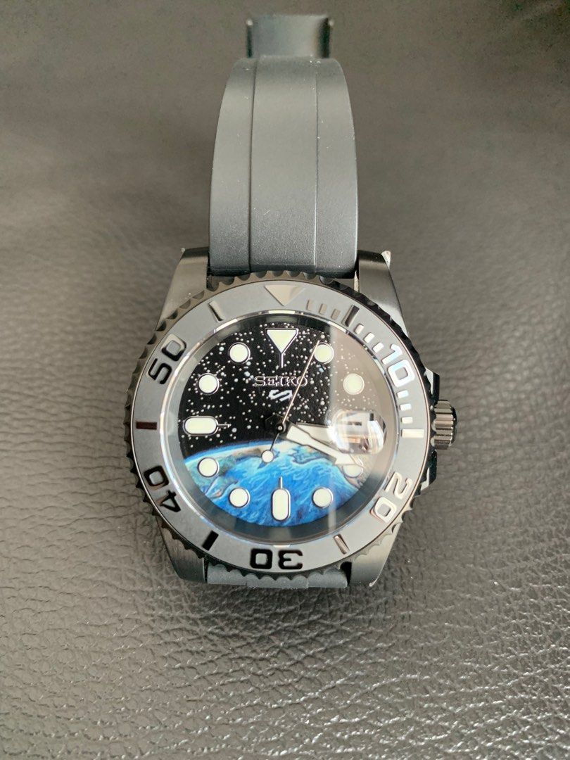 SEIKO NH35 EARTH BLACK YACHT MASTER - SEIKO MOD, Men's Fashion, Watches & Accessories, Watches ...