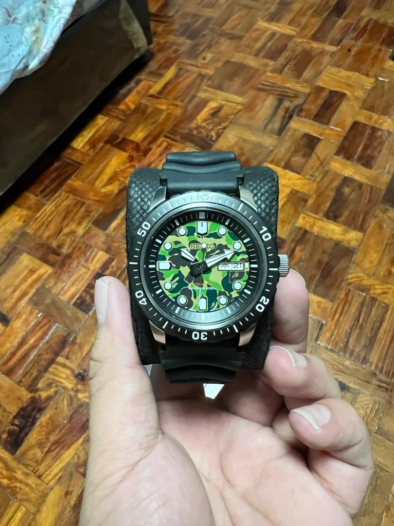 Seiko x BAPE diver’s, Luxury, Watches on Carousell