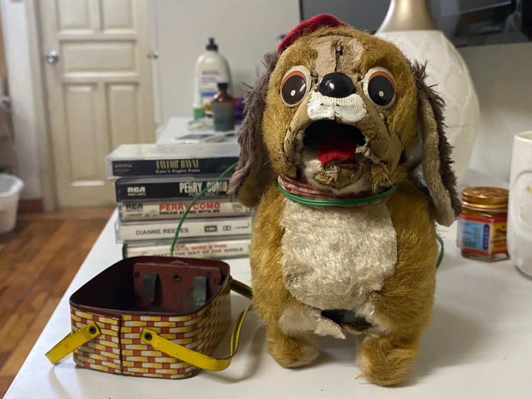 Vintage Toy Dog Line Mar Remote Controlled Walking Barking Marx Box 60 ...