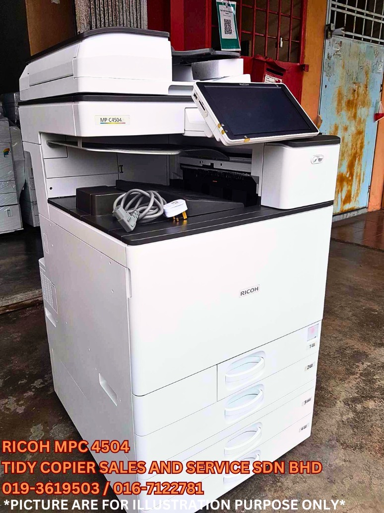 Wireless Colour Printer Ricoh MPC 4504, Computers & Tech, Printers ...