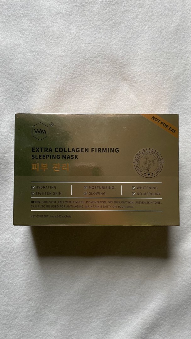 WM Collagen Sleeping Mask, Beauty & Personal Care, Face, Face Care on ...