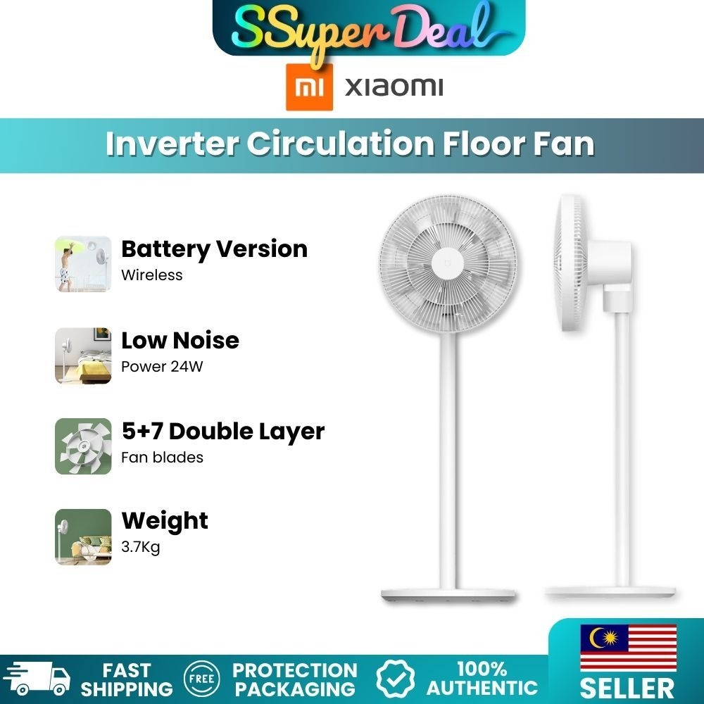 Xiaomi Mijia DC Inverter Circulation Floor Fan Fully Automatic ...