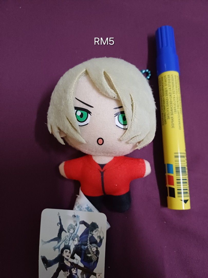 Yuri Plisetsky Plush keychain (Yuri On Ice), Hobbies & Toys ...
