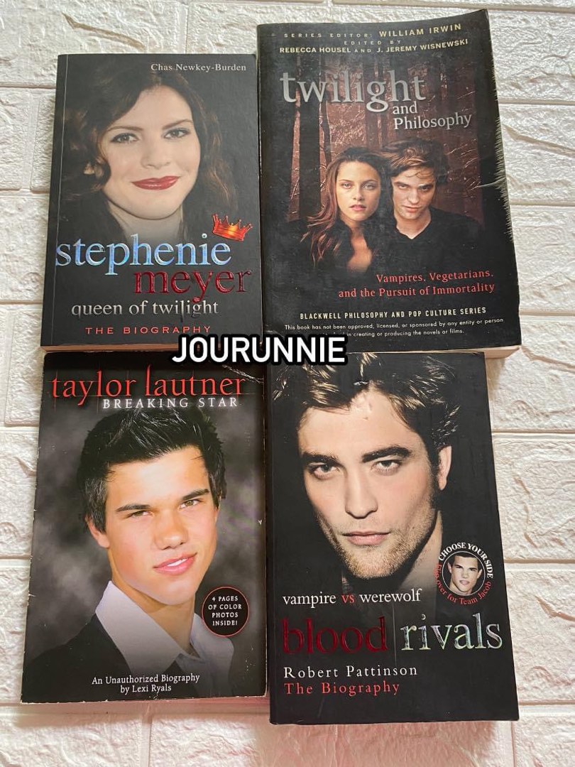 4 Books bundle Twilight Related Stephenie Meyer , Robert Pattinson ,Taylor Lautner, Hobbies ...