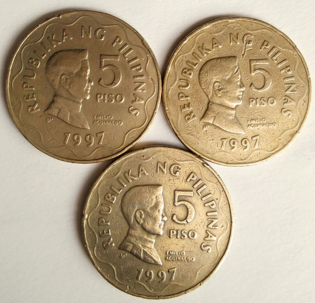 5 Peso BSP 1997 with mintmark-SHTF, Hobbies & Toys, Memorabilia ...