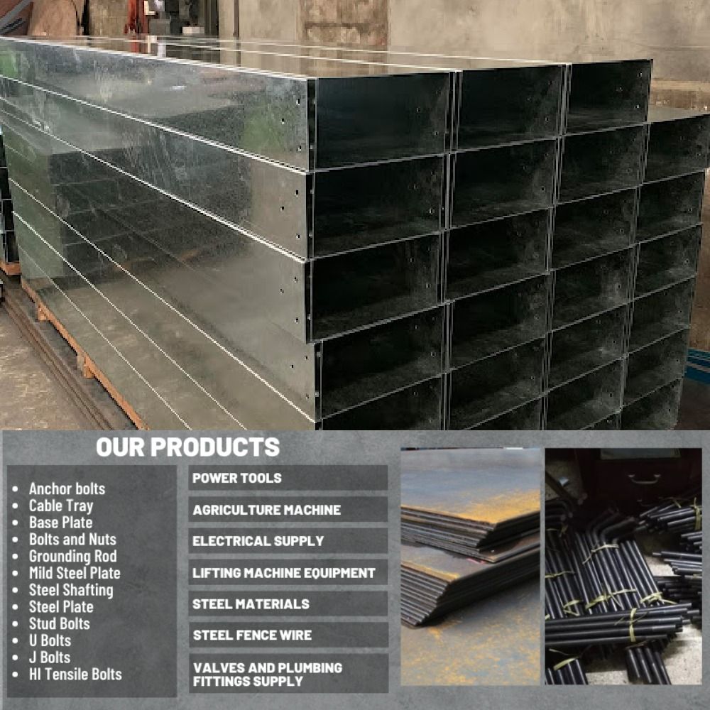 600mm x 100mm x 3000mm Perforated Cable Tray with Cover, Commercial ...