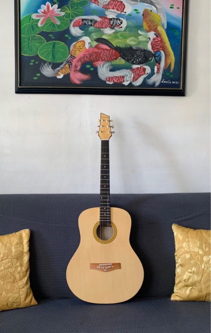 Acoustic Guitar (With Free Bag) handcrafted Hansen Guitar, Hobbies ...