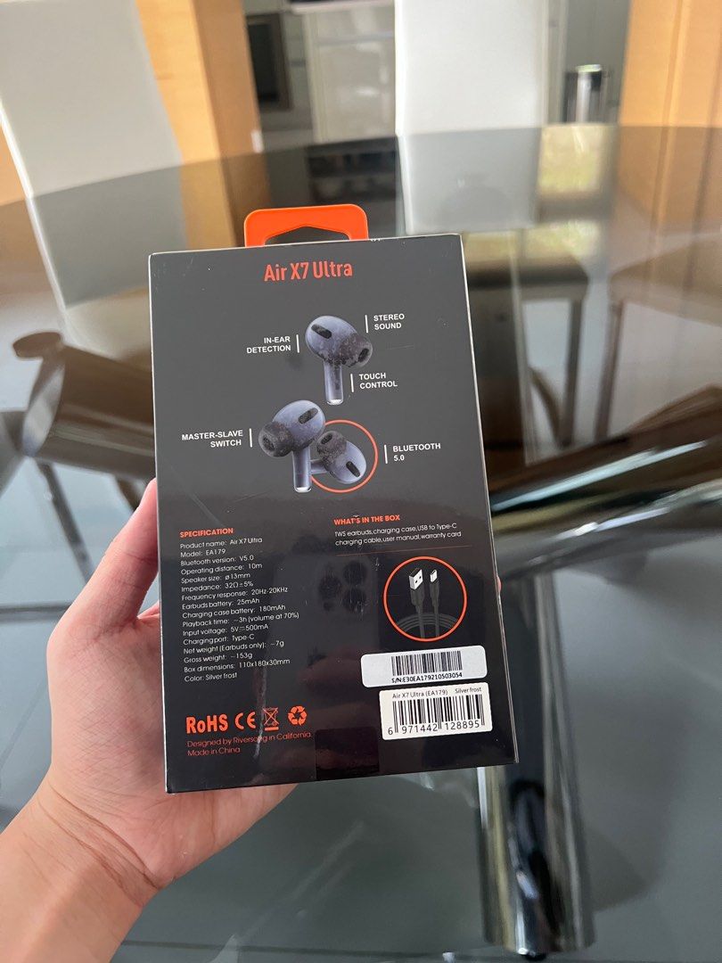 air x7 riversong ultra earbuds (sealed in box), Audio, Earphones on ...