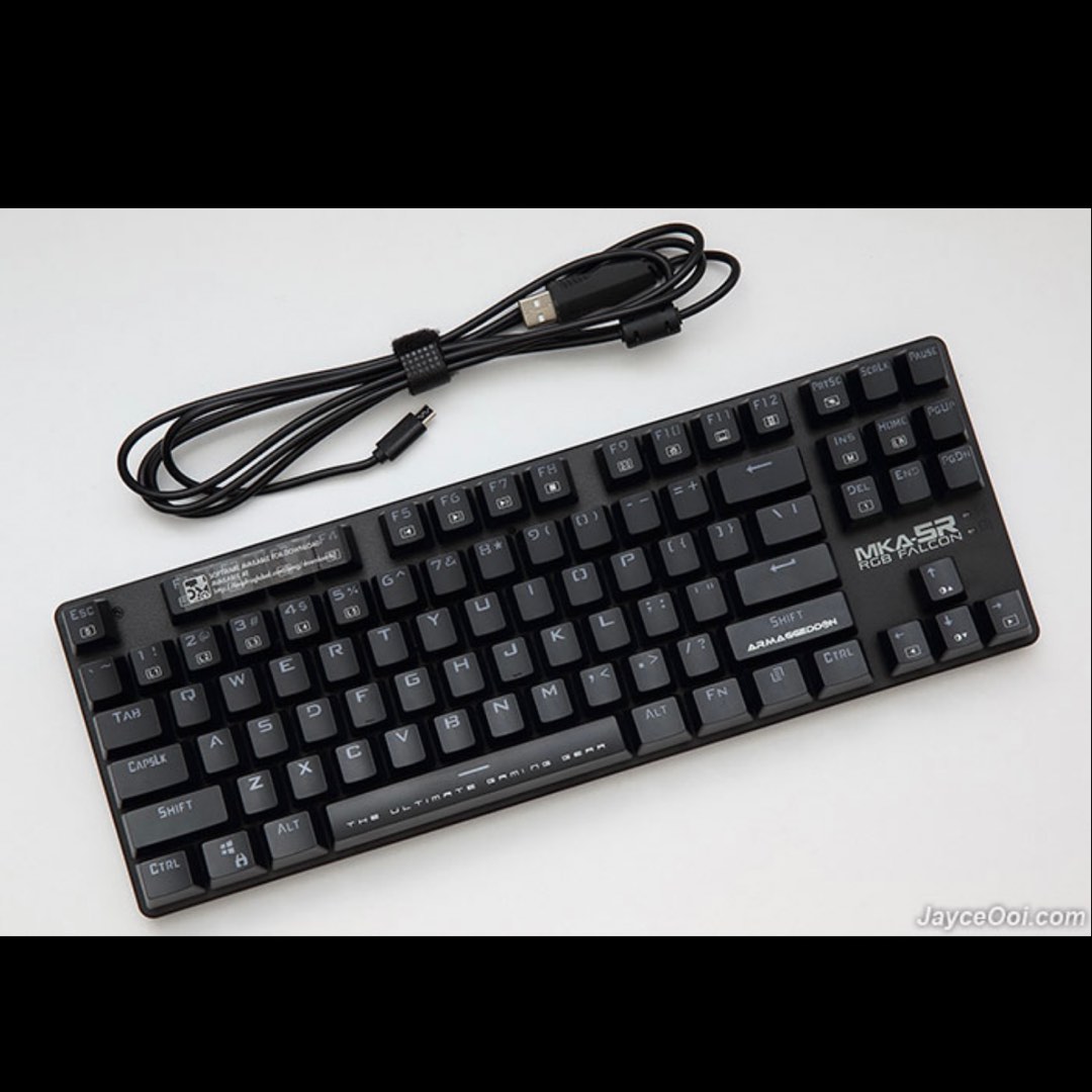Armaggeddon MKA-5R RGB Falcon Tenkeyless (TKL) Mechanical Gaming ...