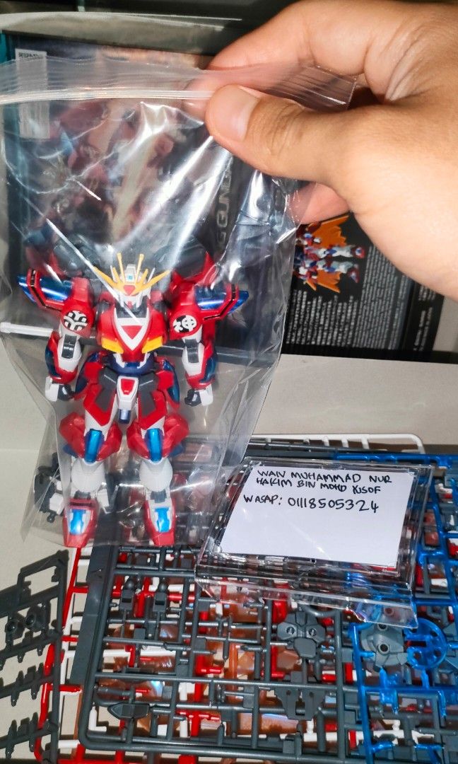 Assembled HG Shin Burning Gundam, Hobbies & Toys, Toys & Games on Carousell