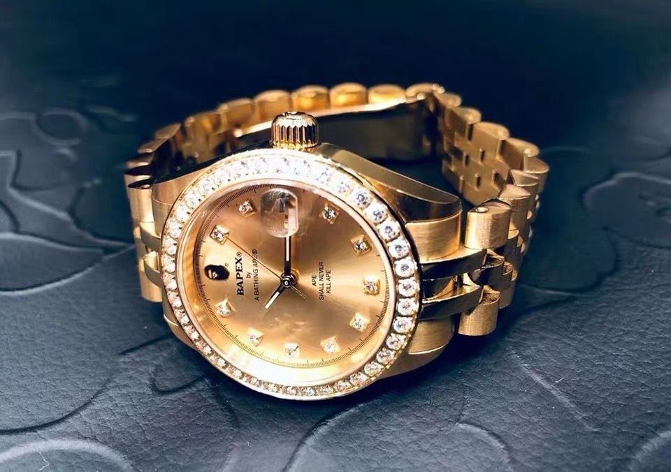 (Authentic) BAPE TYPE1 BAPEX Color Fashion Trend Hip-hop Ape Lux Watch ...