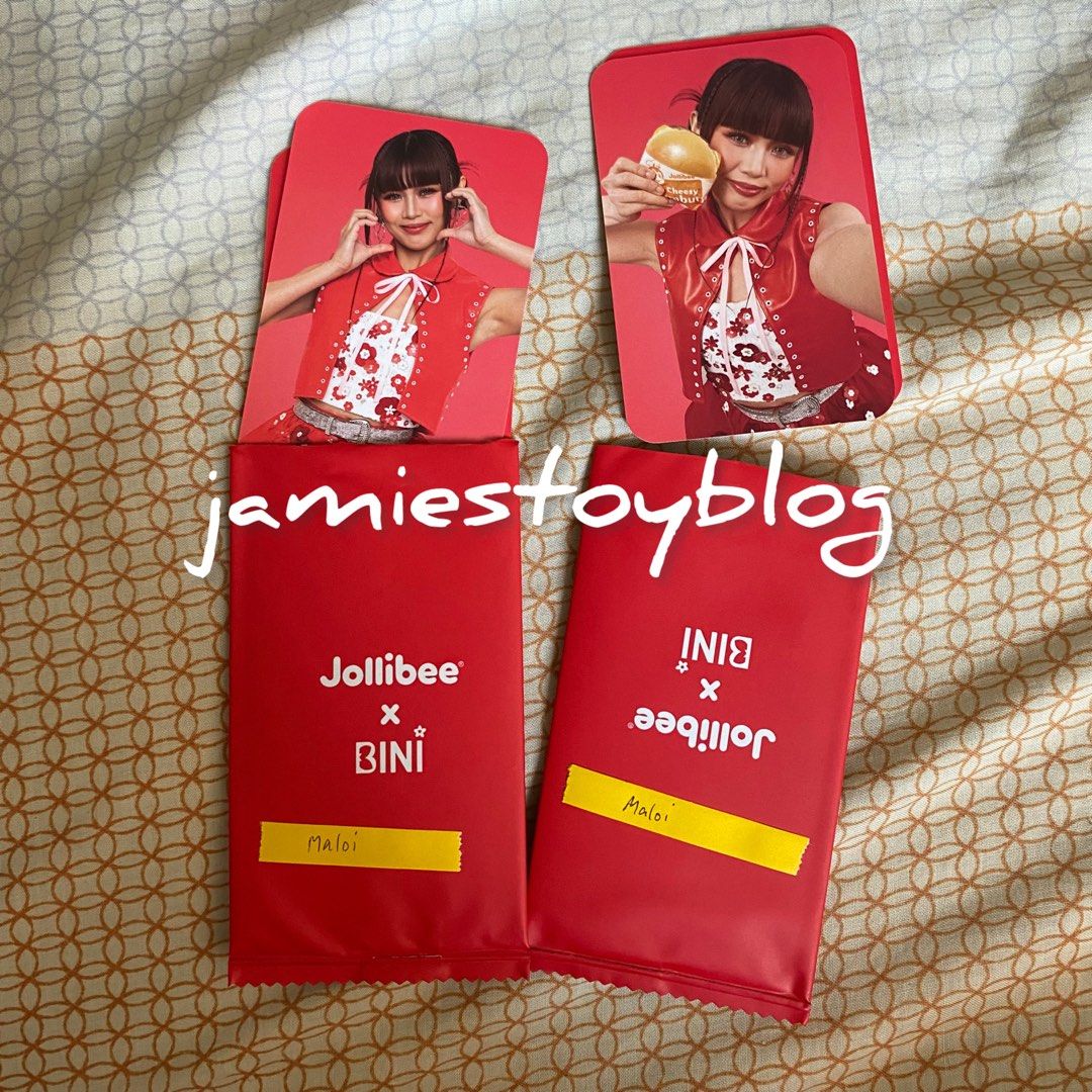 BINI Jollibee JolliBINI MALOI Photocard set, Hobbies & Toys ...