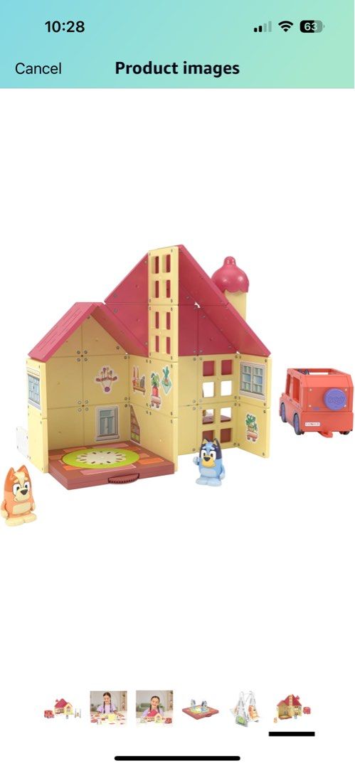 Bluey Heeler Home and 4WD Vehicle Magnetic Tiles Construction Building ...