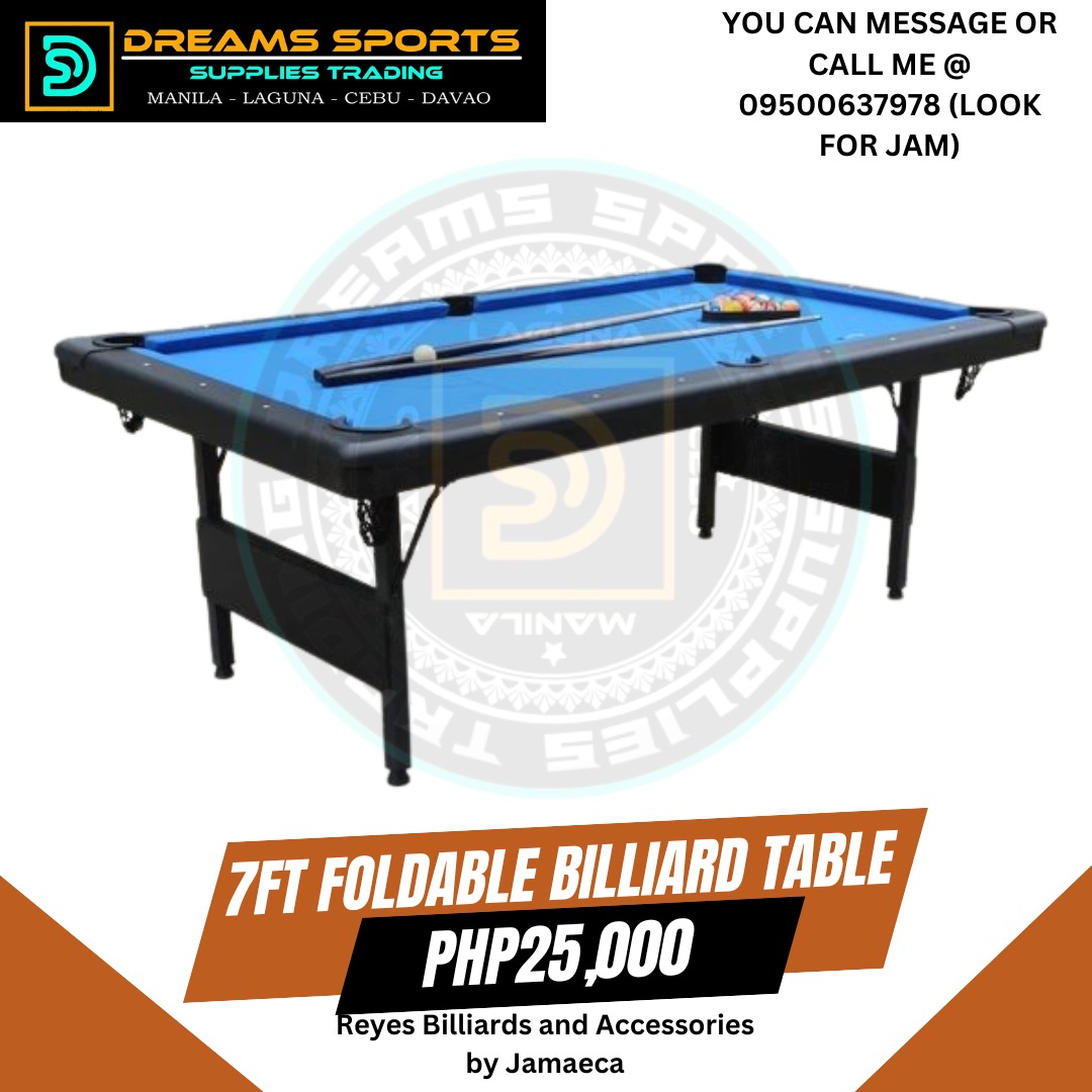BRAND NEW 7FT FOLDABLE MDF BILLIARD TABLE, Sports Equipment, Sports ...