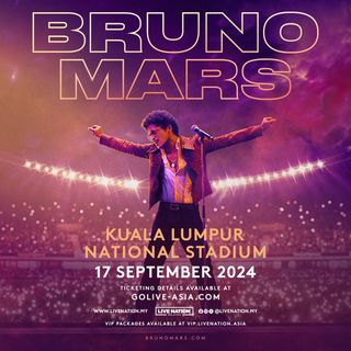 Bruno Mars Gold VIP First Row Malaysia, Tickets & Vouchers, Event ...