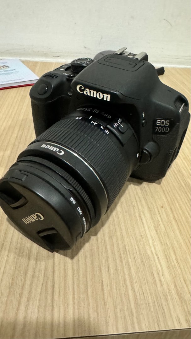 Canon 700D body and lens(18-55mm), Photography, Cameras on Carousell