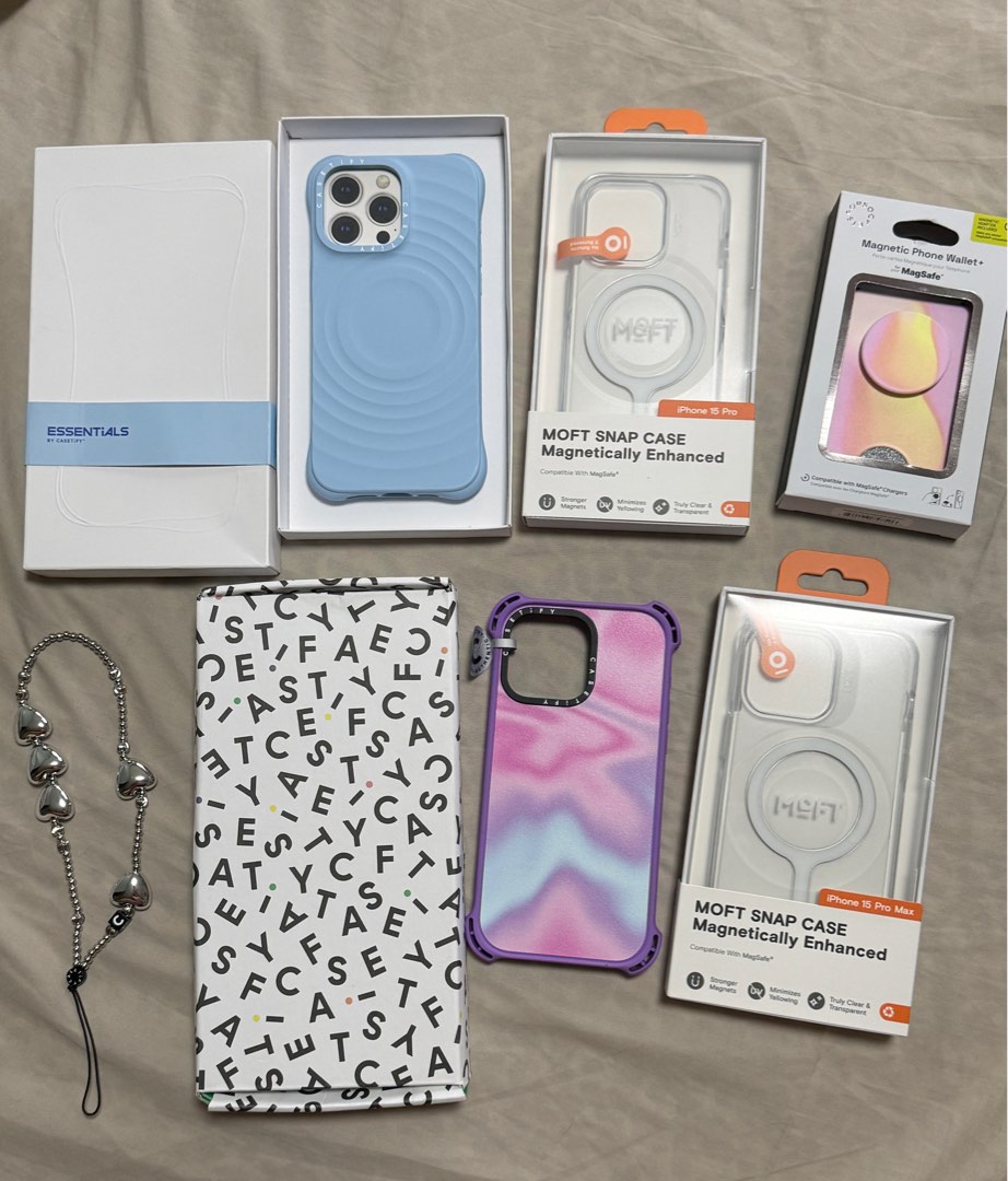 Casetify Ripple Moft Clear Magsafe Casetify Charm Popsocket Wallet ...