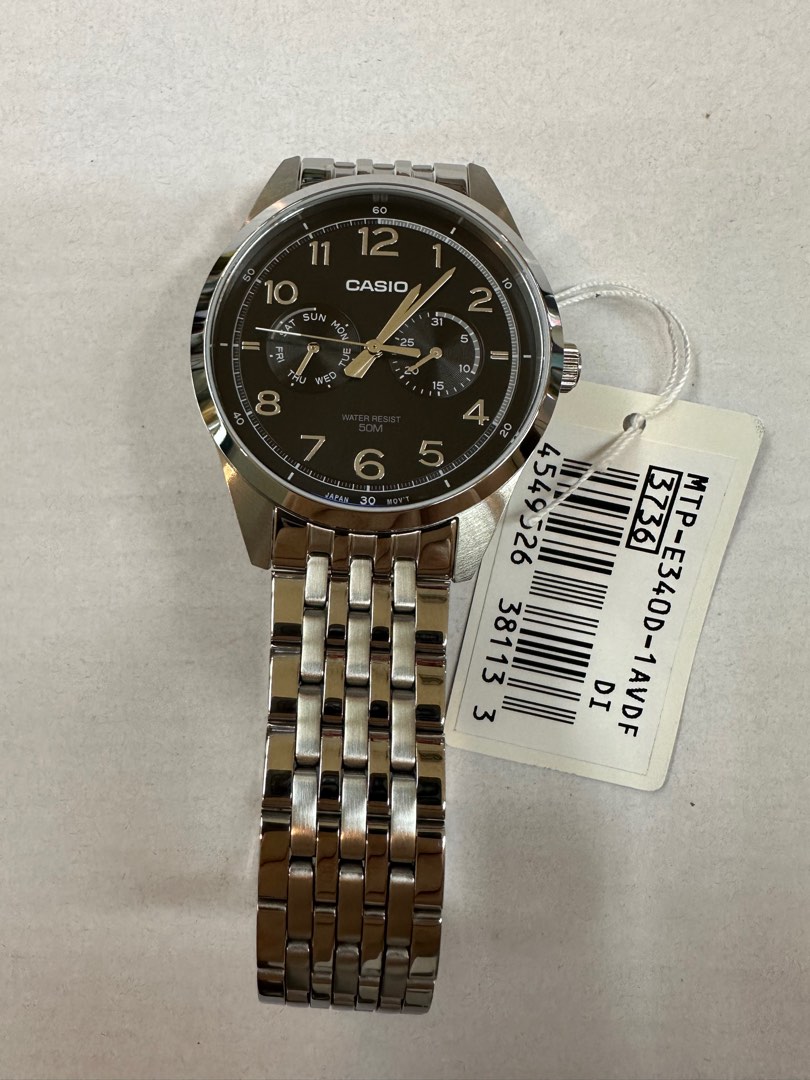 Casio MTP-E340D-1A, Men's Fashion, Watches & Accessories, Watches on ...