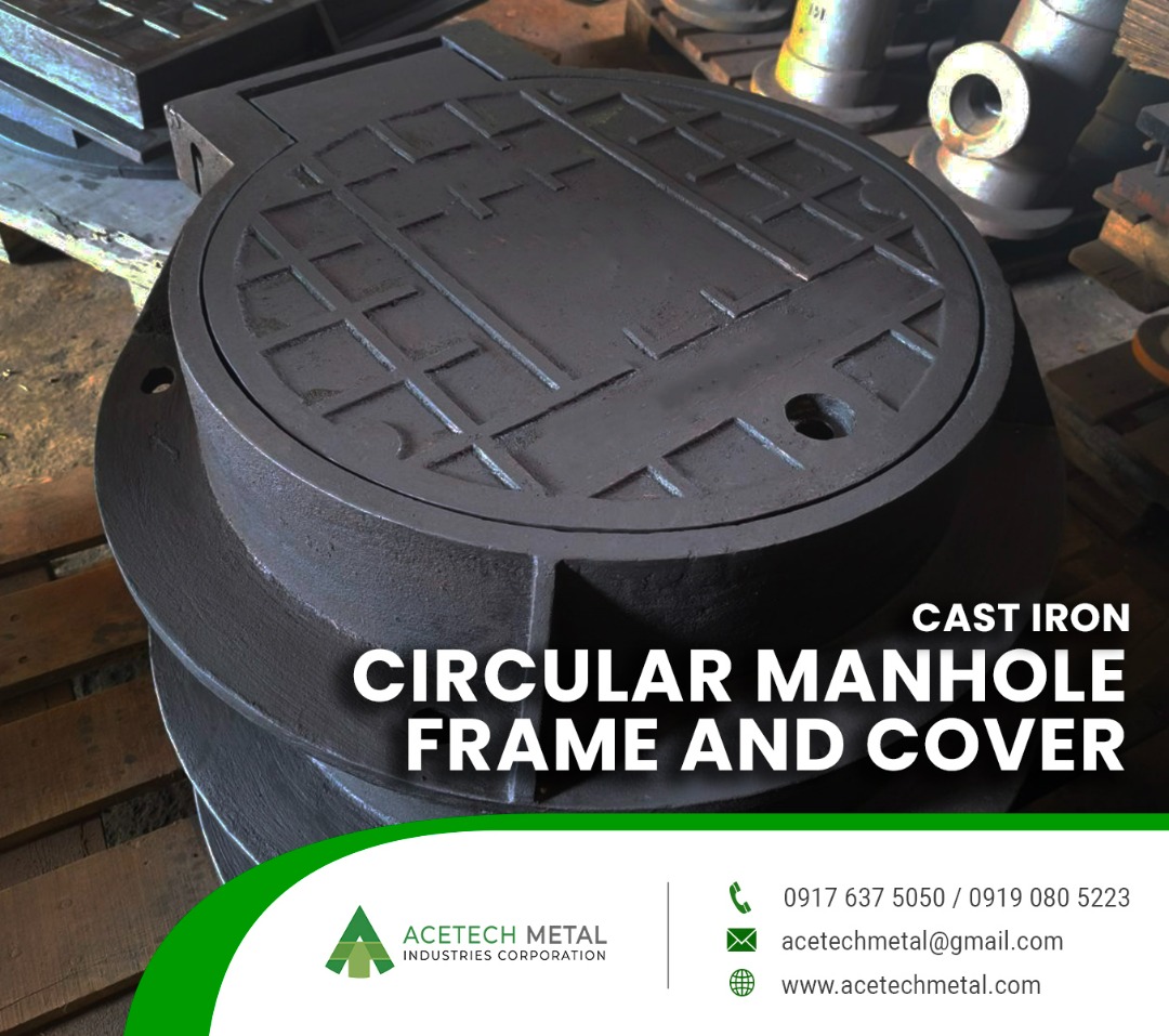 Cast Iron Circular Manhole Frame and Cover, Commercial & Industrial ...