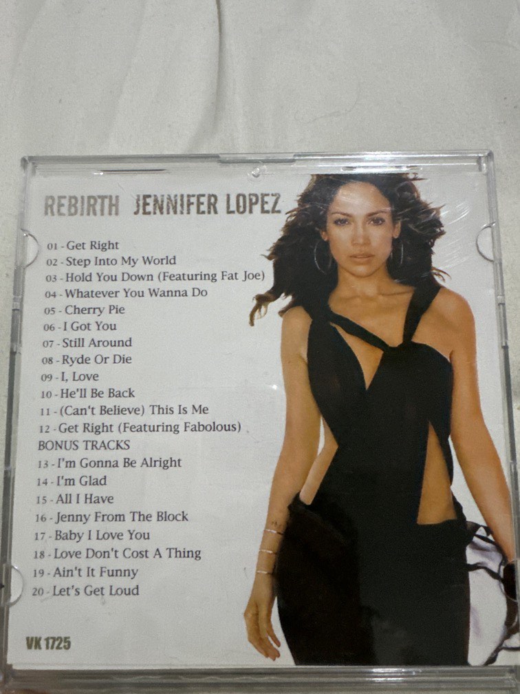 CD Jennifer Lopez JLO Rebirth, Hobbies & Toys, Music & Media, CDs ...