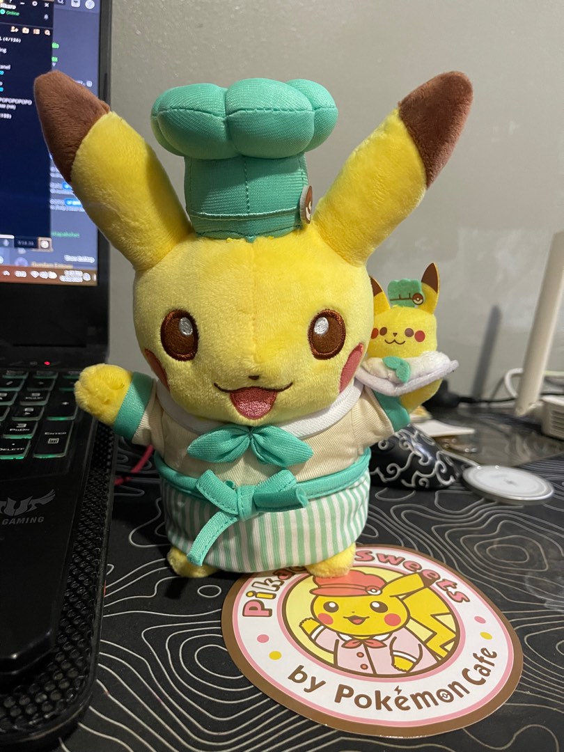 Chef pikachu plush (NEW), Hobbies & Toys, Toys & Games on Carousell
