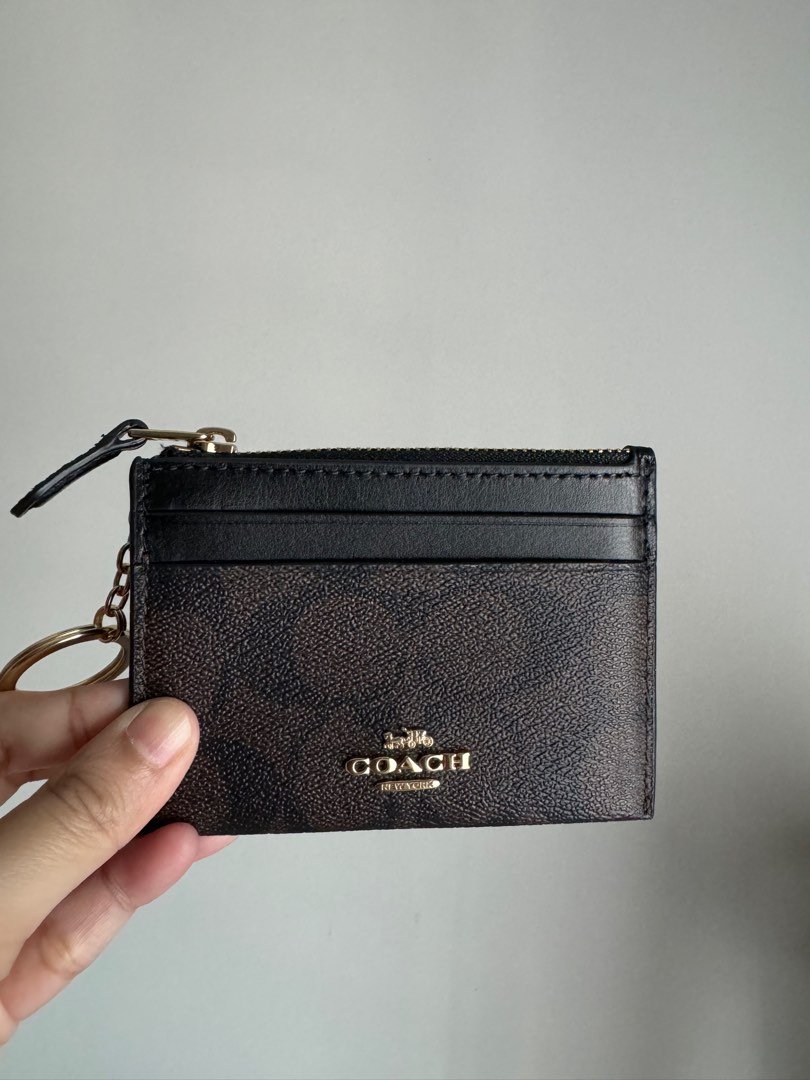 Coach Signature PVC Mini Skinny ID Case, Women's Fashion, Bags ...