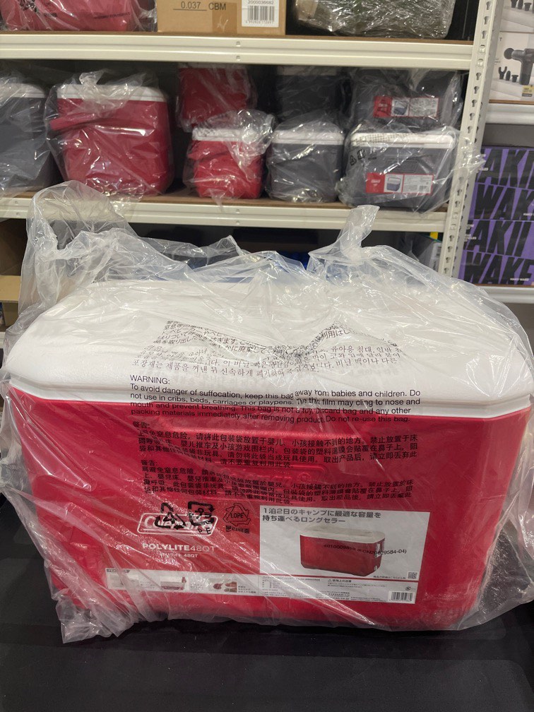 Coleman Cooler Box 48QT 45L Red, Sports Equipment, Hiking & Camping on ...