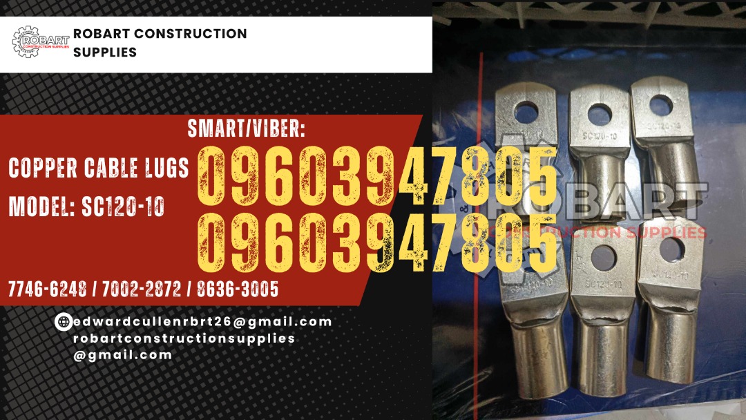 copper cable lugs model: sc120-10, Commercial & Industrial ...