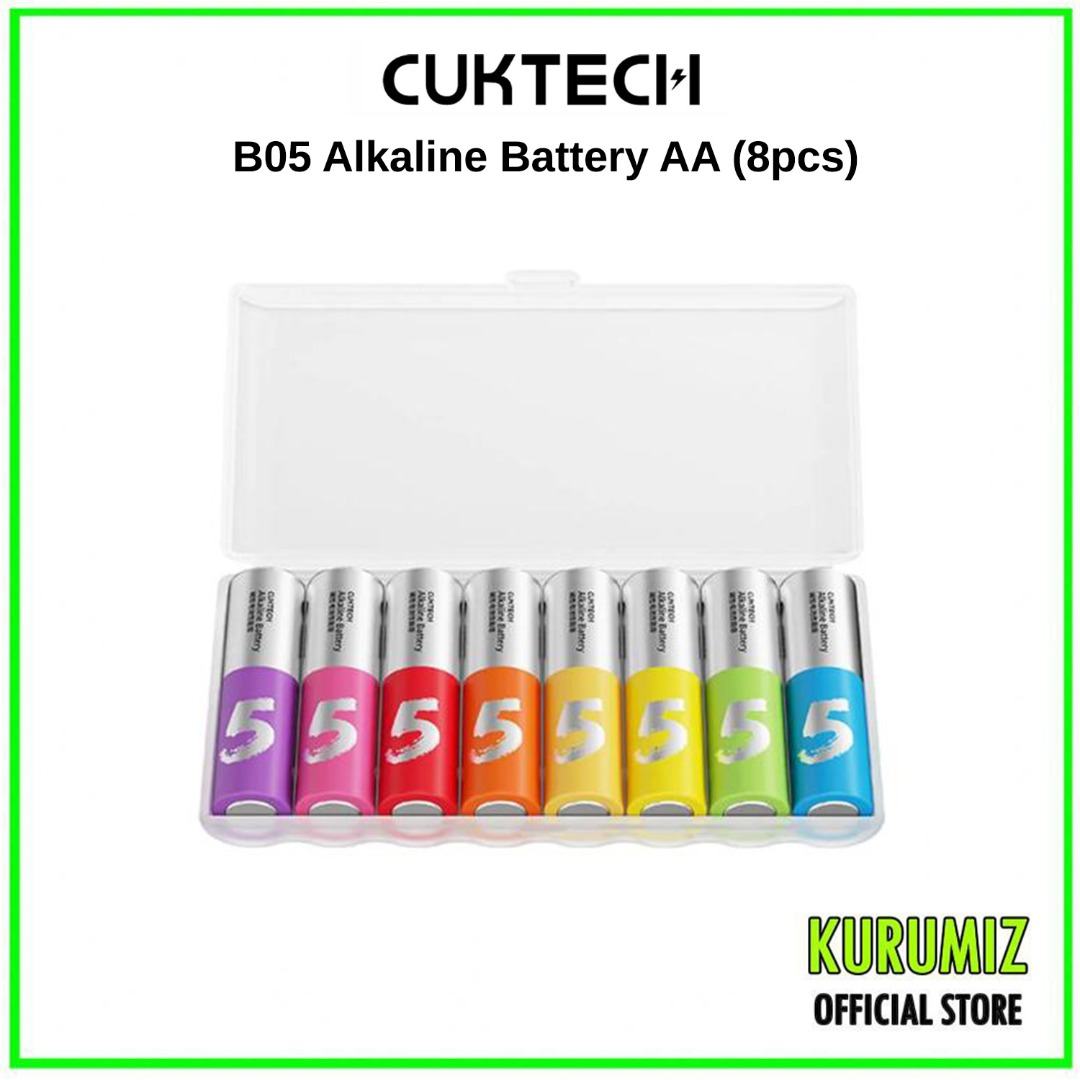 Cuktech B05 Alkaline Battery AA (8pcs), Mobile Phones & Gadgets, Mobile ...