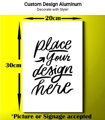 Custom Design Aluminum Metal Sheet Display 20x30cm A4 Size, Furniture ...