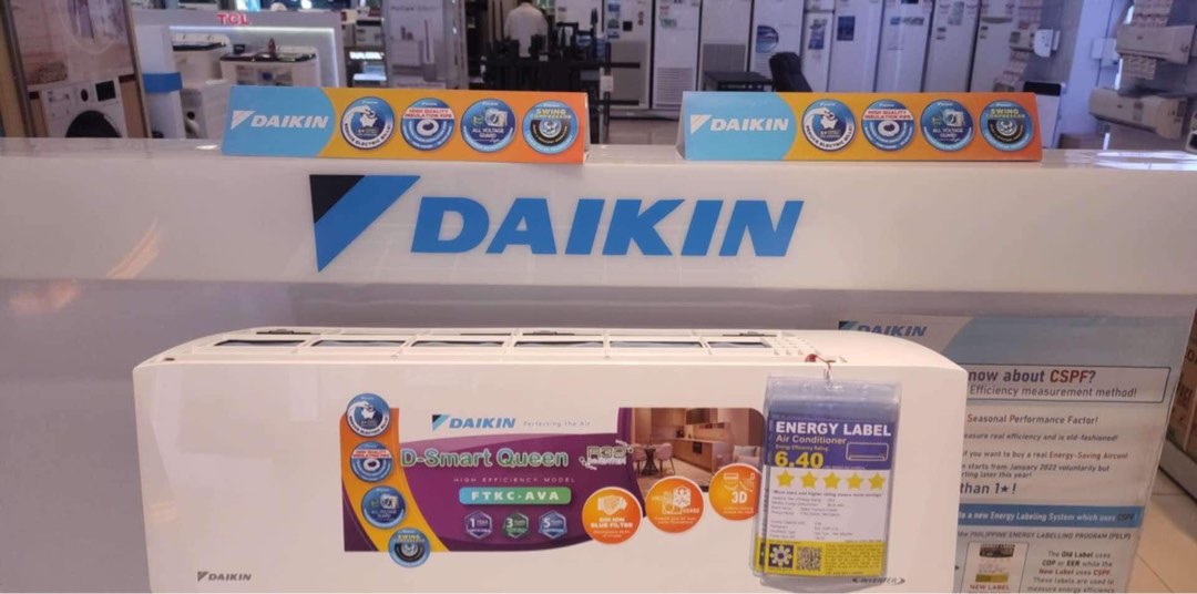 DAIKIN SPLIT TYPE INVERTER AIR CONDITIONER, TV & Home Appliances, Air ...