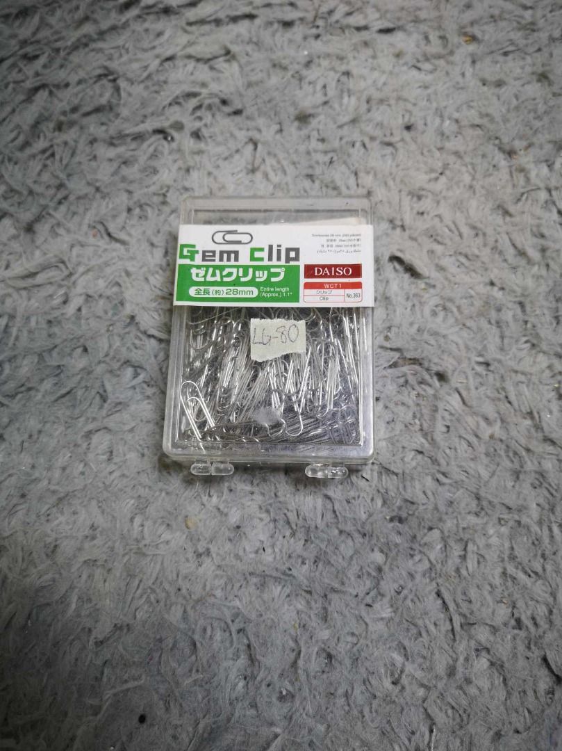 Daiso Japan Gem Clip, Hobbies & Toys, Stationary & Craft, Stationery ...