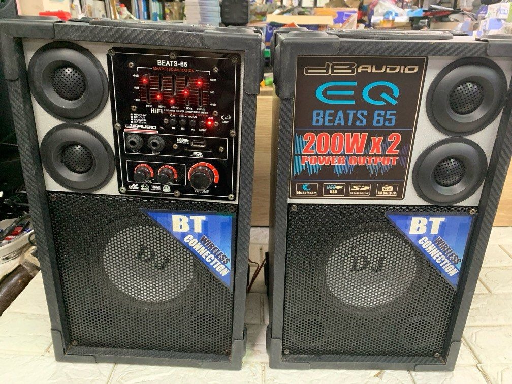 Dbaudio EQ Beats 65 200watts x2 Amplified Speaker BT - 220volts, Audio ...