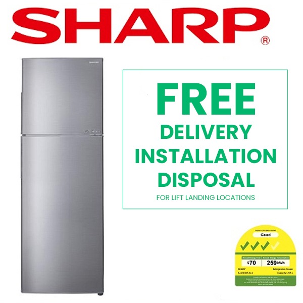 [FREE DELIVERY] SHARP SJ-RX30E-SL2 224L 2 DOOR REFRIGERATOR, TV & Home ...