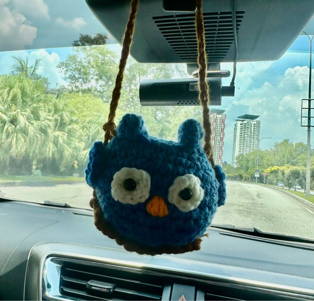 HANDMADE swing crochet owl, Hobbies & Toys, Toys & Games on Carousell
