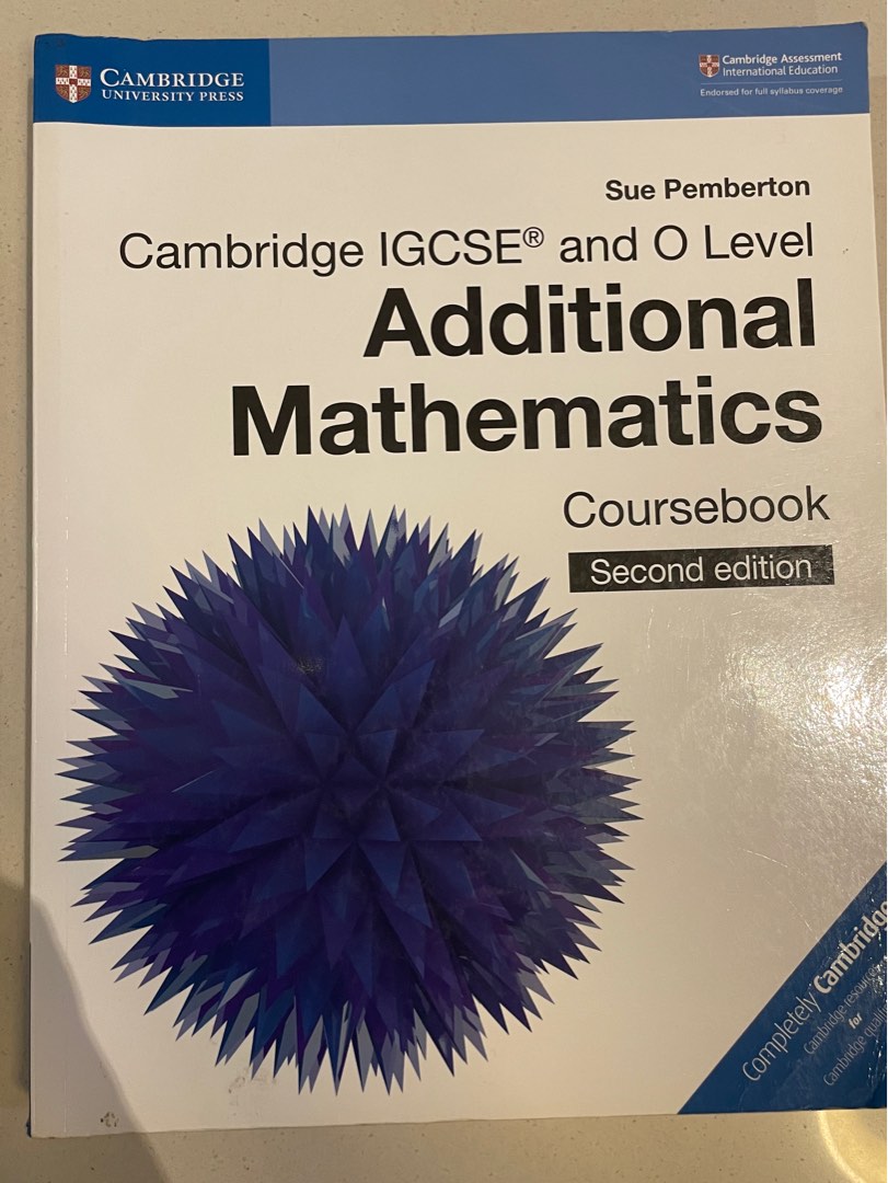 IGCSE Additional Mathematics Textbook, Hobbies & Toys, Books ...