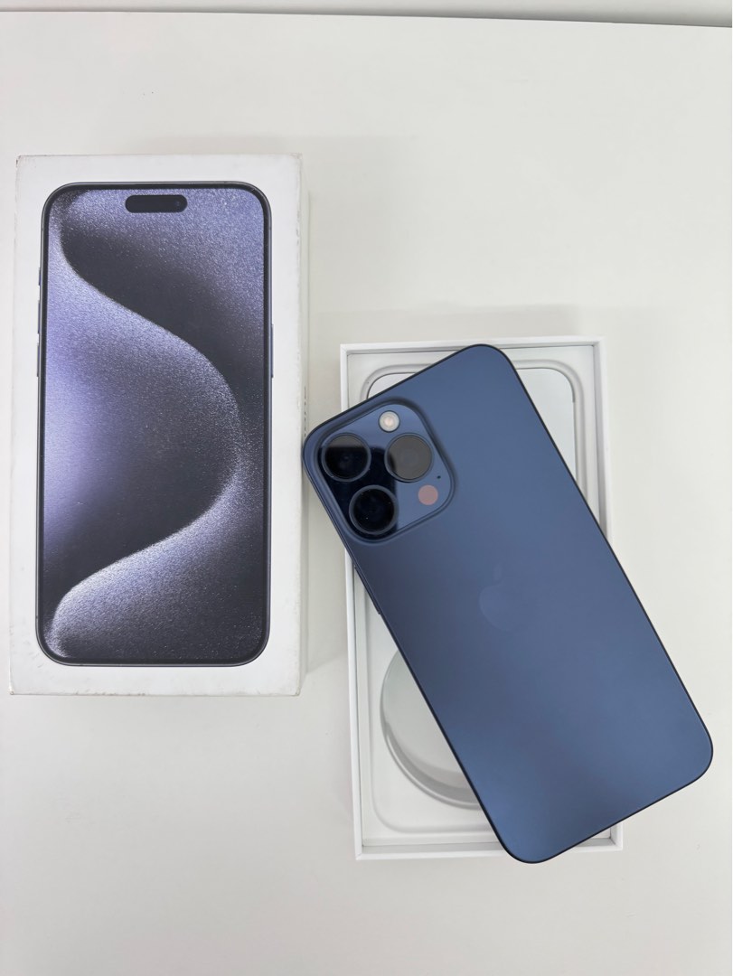iPhone 15 Pro Blue Titanium 256GB, Mobile Phones & Gadgets, Mobile ...