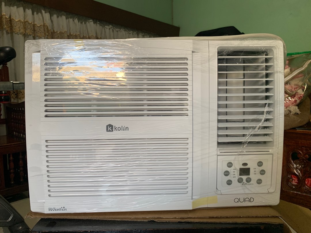 Aircon Kolin 1.5HP Window Type Inverter Quad Series, TV & Home ...
