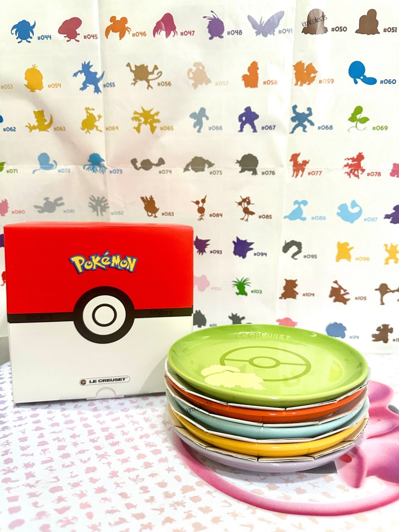 Le Creuset Pokemon Collection Sphere Plates (For Pre-order), Furniture ...