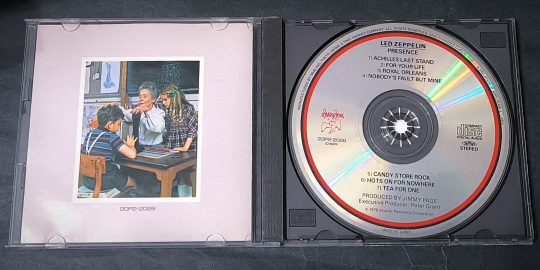 Led Zeppelin - Presence (CD, Japan 20P2-2028, 1988), Audio, Other Audio ...
