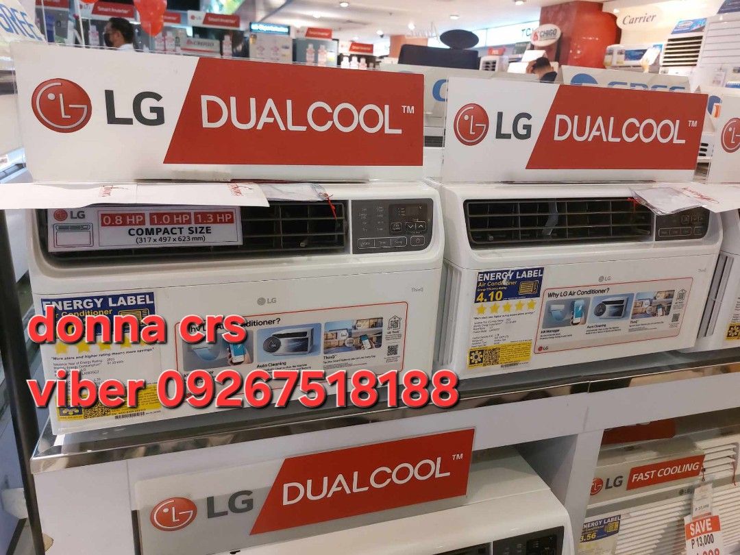 Lg dual inverter window type, TV & Home Appliances, Air Conditioning ...