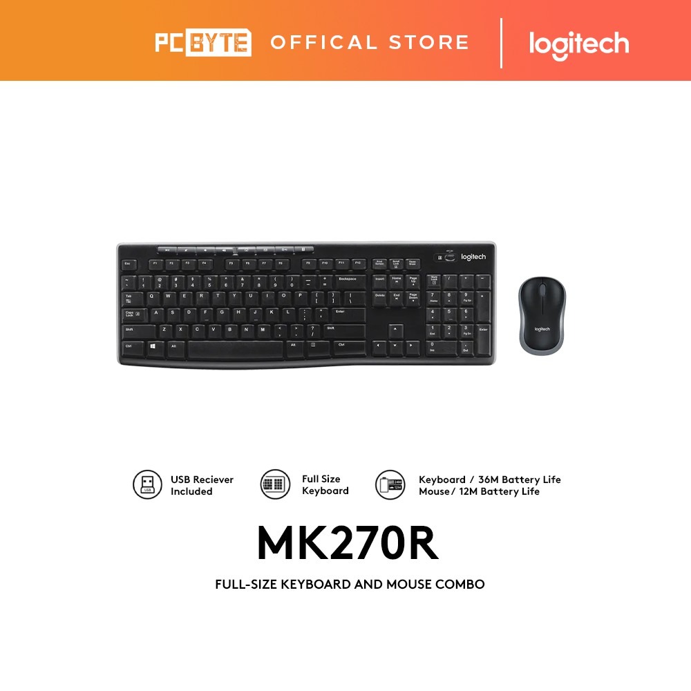 Logitech Mk270r Wireless Keyboard And Mouse Combo Computers And Tech Parts And Accessories