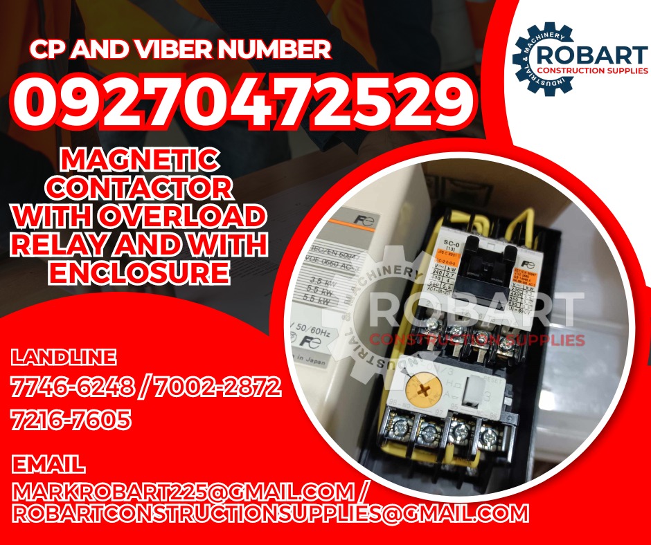 Magnetic Contactor with Overload Relay and With Enclosure, Commercial ...