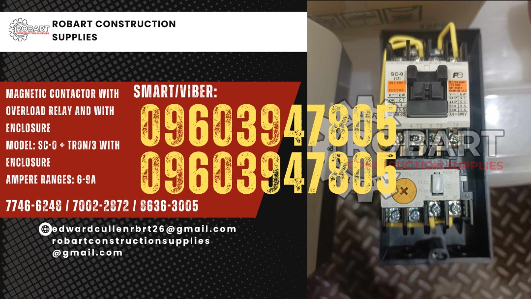 Magnetic Contactor with Overload Relay and With Enclosure, Commercial ...