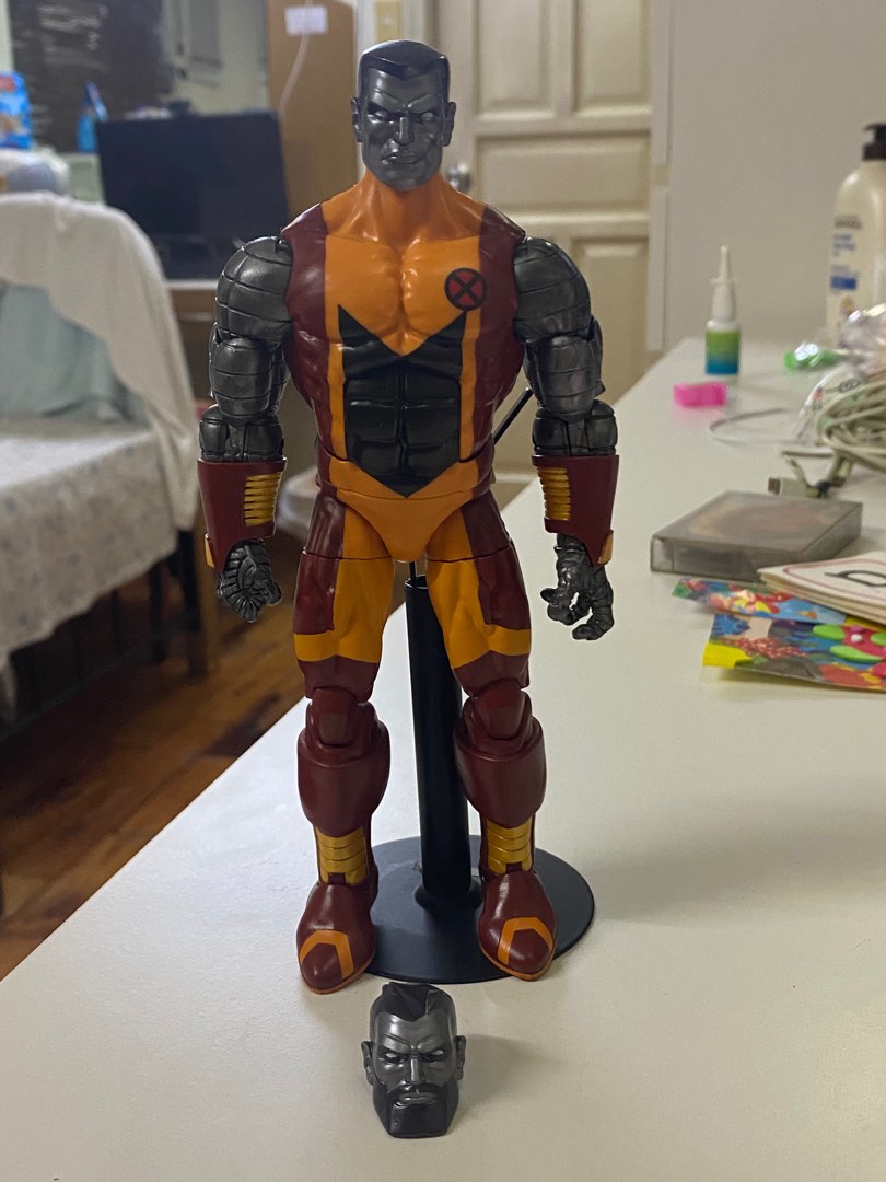 Marvel Legends Colossus Figure Warlock BAF Bearded Head X-Men X-Force ...