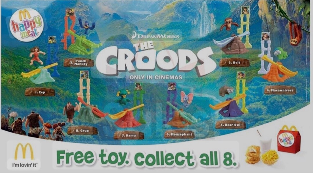 McDonald’s 2013 The Croods DreamWorks, Hobbies & Toys, Toys & Games on ...