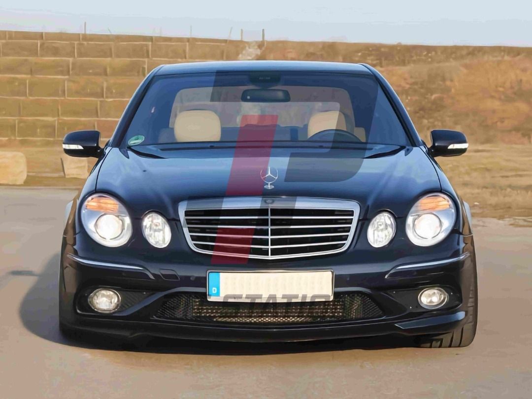 Mercedes Benz E Class W211 Facelift Design Front Bumper Grille, 汽車配件 ...