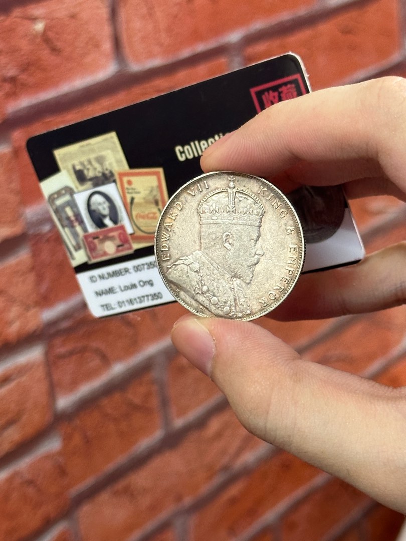 (Nice details!) 1907H 1 dollar straits settlements Semi Keydate, Hobbies & Toys, Collectibles ...