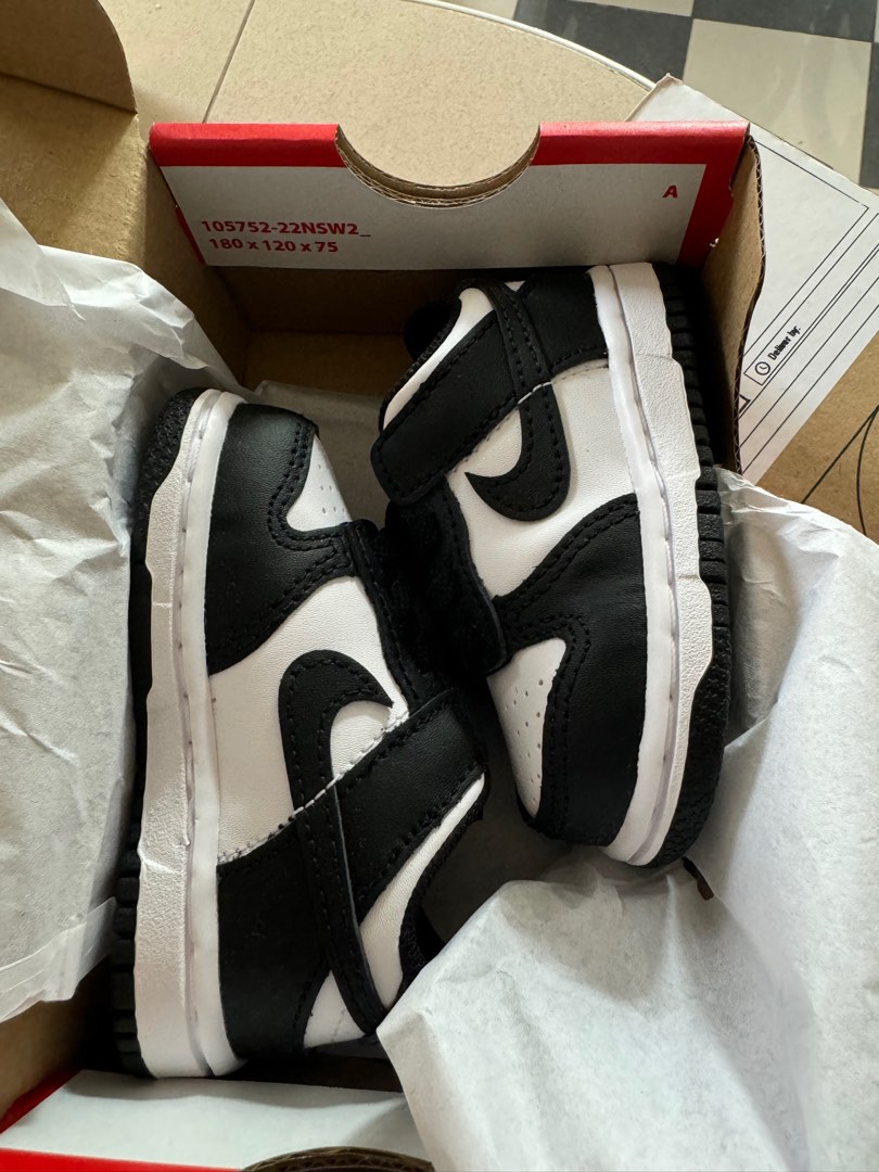 Nike Dunk Low “Panda”, Babies & Kids, Babies & Kids Fashion on Carousell
